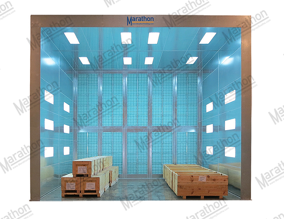 Open Face Woodworking Spray Paint Booth | Marathon