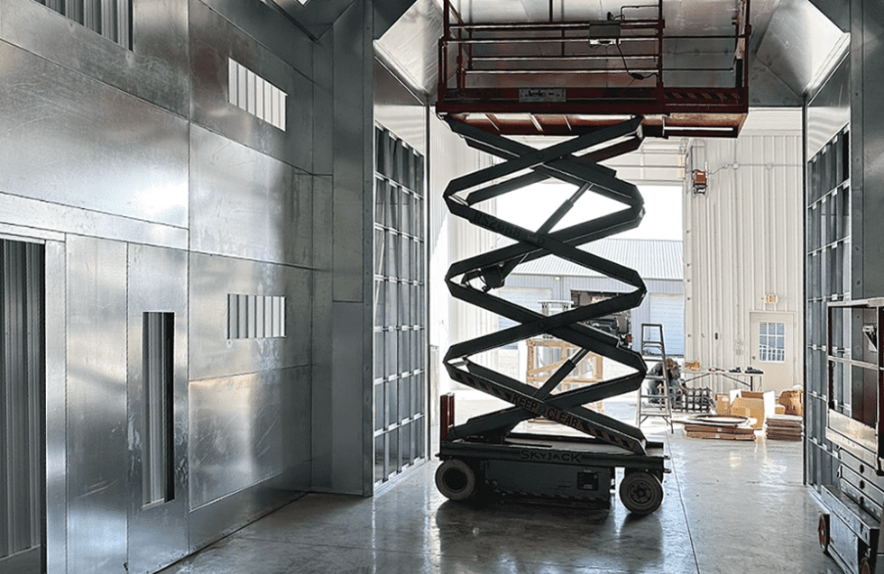Reverse Air Flow Spray Booth in Carbondale, IL