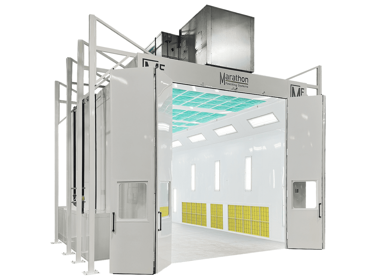 Side Down Draft Truck & Large Equipment Paint Booths | Marathon