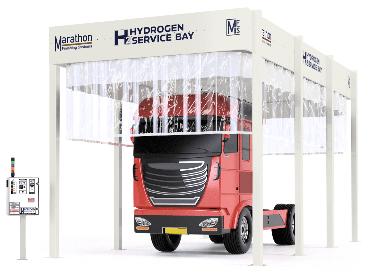 Hydrogen Service Bays - Marathon Spray Booths