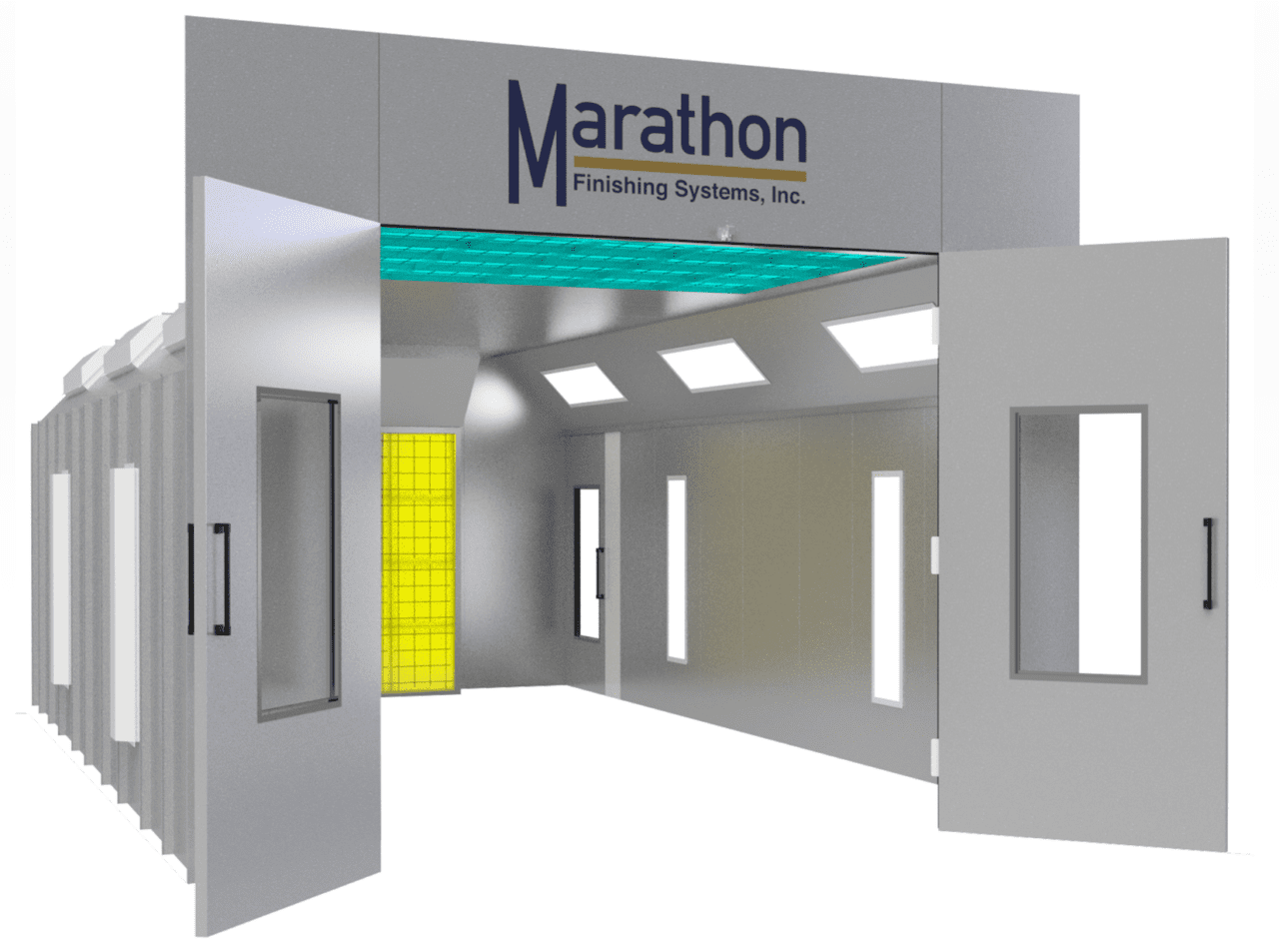 Automotive Semi Down Draft Spray Booths | Marathon