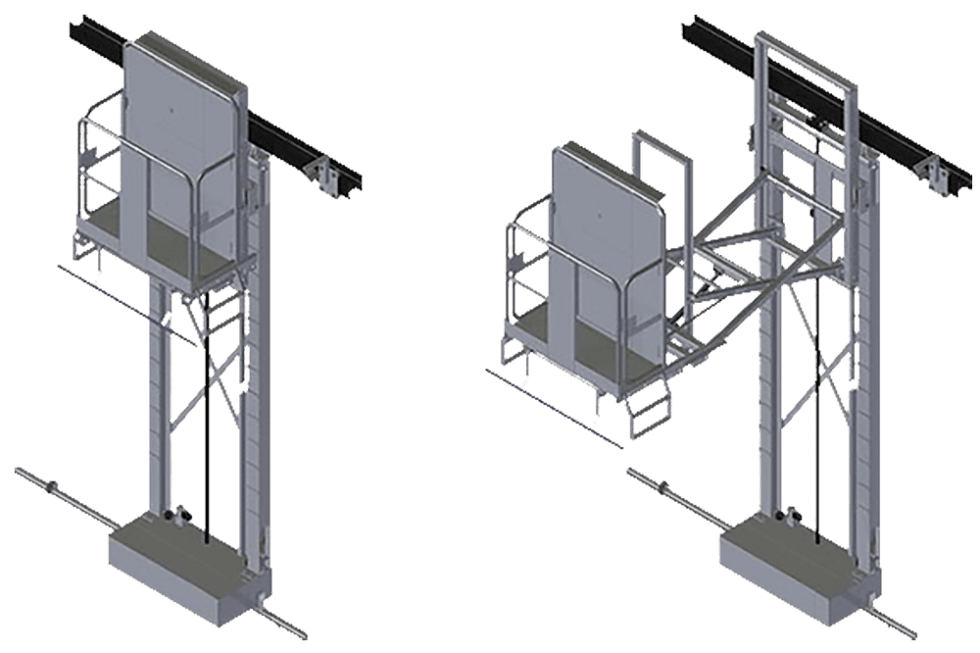 Personnel Lifts for spray paint booths | Marathon Spray Booth