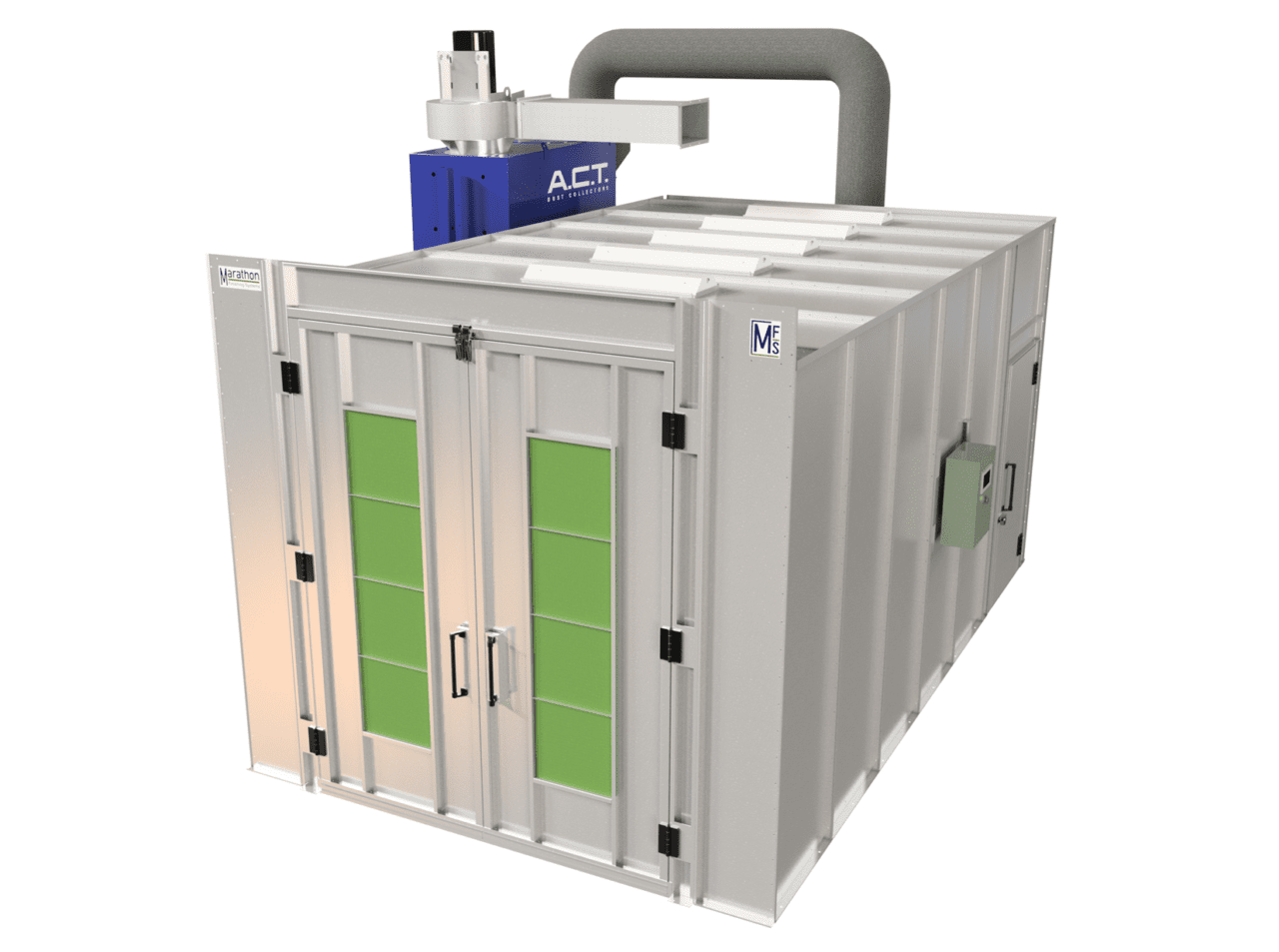 Front Air Flow Automotive Spray Booth | Marathon Spray Booth